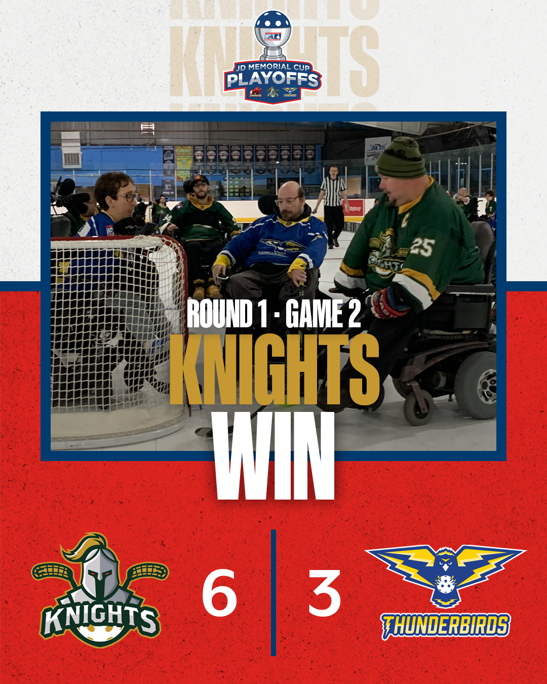 2024-25 Playoffs Round One - Game Two Results | The WCHL