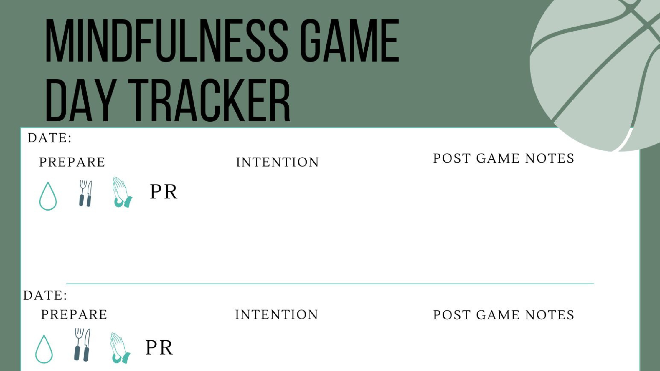 Everyday Game Face: Free Game Day Tracker | TEAMeffort Youth Mission Trips