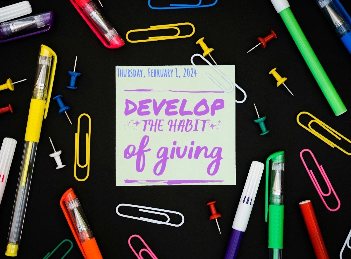 Develop The Habit Of Giving | RayPara